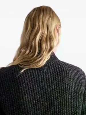 Prada Short-sleeved Wool And Mouline Cashmere Polo Sweater
