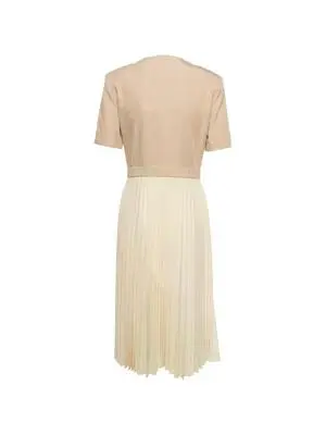 Sandro Plissé Wrap-style Midi Dress