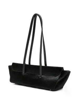 ELLEME Le Bateau Calf Leather Shoulder Bag - Black