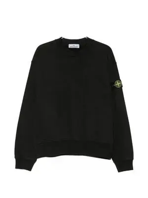 Stone Island Compass-patch Sweatshirt - Black