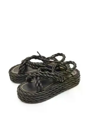 Valentino Garavani The Rope Braided Platform Sandals