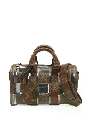 LOUIS VUITTON 25 Monogram Chess Keepall Bandoulière Tote Bag