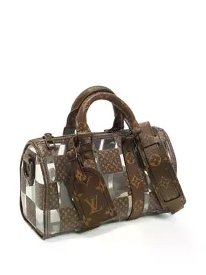 LOUIS VUITTON 25 Monogram Chess Keepall Bandoulière Tote Bag