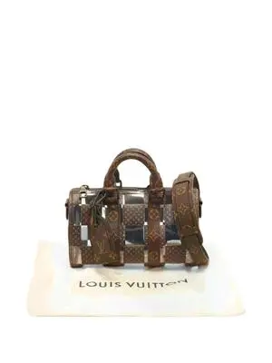 LOUIS VUITTON 25 Monogram Chess Keepall Bandoulière Tote Bag