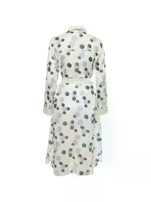 Max Mara Polka Dot Midi Shirt Dress