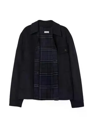 Burberry Logo-detail Jacket - Blue