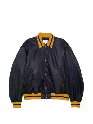 Rhude Logo-patch Striped-trim Jacket - Blue