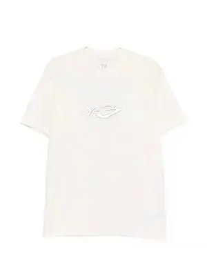 Y3 Logo-print T-shirt - Neutrals