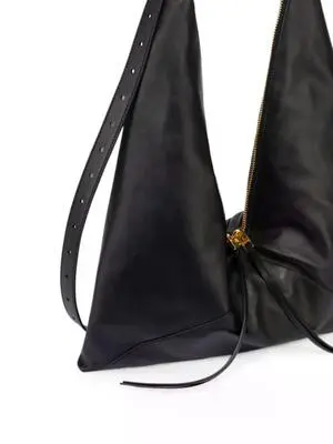 Moschino Triangle-shape Leather Shoulder Bag