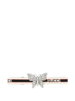 Gucci 2010s Butterfly-embellished Belt - Neutrals