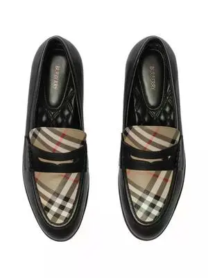Burberry Check And Leather Opal Loafers