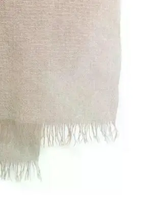 D'ANIELLO Fringed Metallic Scarf