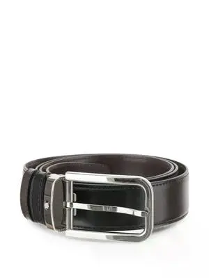 Montblanc Reversible Logo-plaque Belt - Black
