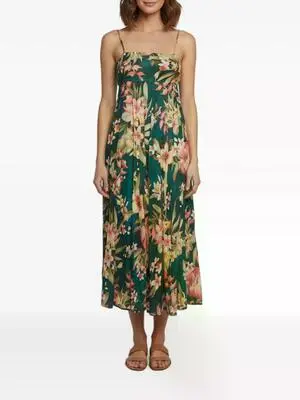 Zimmermann Lexi Floral-print Linen Midi Dress
