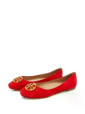 Tory Burch Logo-medallion Ballet Flats