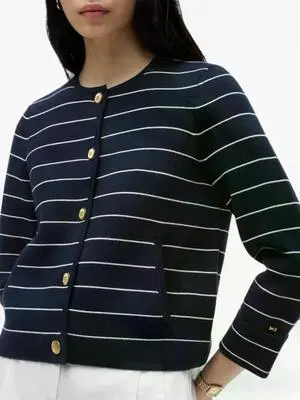 Tommy Hilfiger Horizontal-stripe Button-up Cardigan