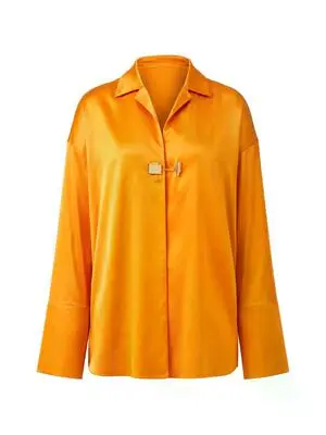 DANAME Hardware-detail Satin-finish Blouse