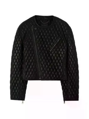 Burberry Cropped Leather Laverley Jacket