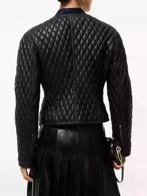 Burberry Cropped Leather Laverley Jacket
