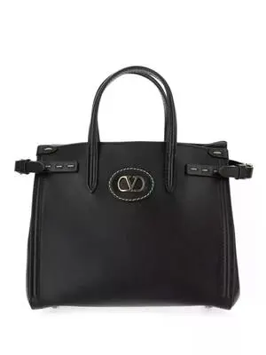 Valentino Garavani Vlogo Buckle-detail Tote Bag - Black