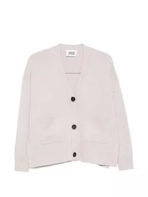 Alpha Studio Patch-pocket V-neck Cardigan - Neutrals