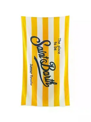 MC2 SAINT BARTH Logo-print Beach Towel - Yellow