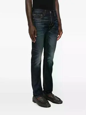 TOM FORD Belt-loop Logo-patch Jeans