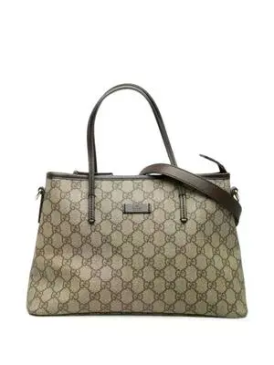 Gucci Gg Supreme Convertible Tote Satchel