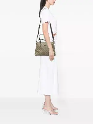 Gucci Gg Supreme Convertible Tote Satchel