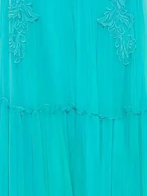 Alberta Ferretti Lace-appliqué Dress
