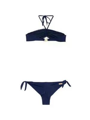Balmain Embellished Bikini - Blue