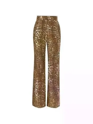 Max Mara Printed Silk Trousers