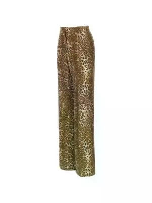 Max Mara Printed Silk Trousers
