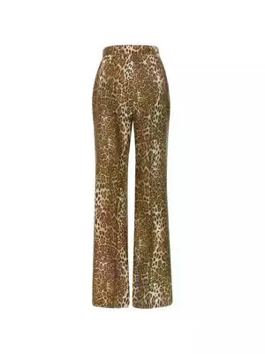 Max Mara Printed Silk Trousers