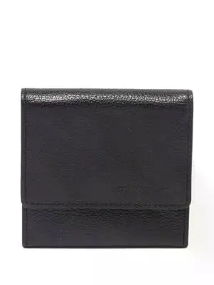 Burberry Logo-debossed Leather Coin Purse - Black