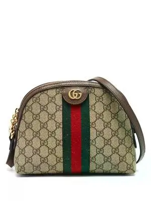 Gucci Ophidia Gg Supreme Shoulder Bag - Neutrals