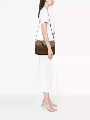 LOUIS VUITTON Damier Ebene Speedy Bandouliere 30 Satchel - Brown
