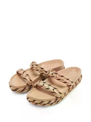 Valentino Garavani Rockstud Torchon Flat Sandals
