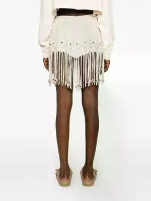 Alanui Monsoon Fringed Miniskirt