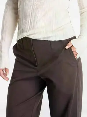 SAMSOE SAMSOE Belt-loop Wide-leg Trousers