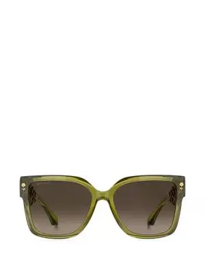 Etro Square-frame Paisley-patterned Sunglasses - Green