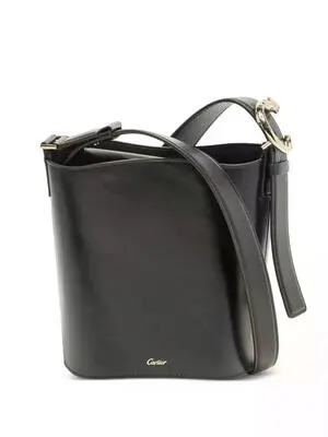 Cartier Panthère C Leather Mini Bucket Bag - Black