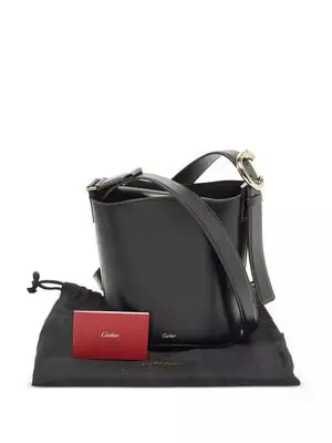 Cartier Panthère C Leather Mini Bucket Bag - Black