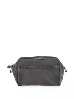 ANOTHER CHANCE Faded-effect Zip-fastening Wash Bag - Black