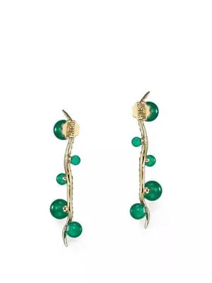 ANABELA CHAN Emerald Blades Of Grass Earrings