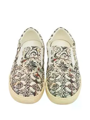 Dolce & Gabbana Majolica Print Slip-on Sneakers - Neutrals