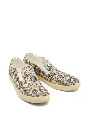 Dolce & Gabbana Majolica Print Slip-on Sneakers