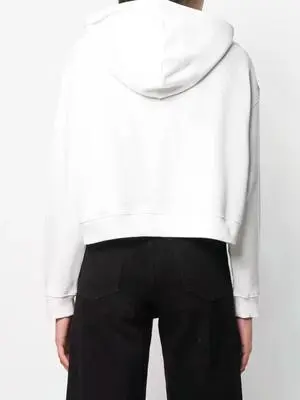 Stella McCartney Cropped Logo Print Hoodie