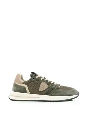 Philippe Model Logo-patch Panelled Sneakers - Green