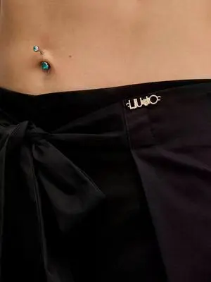 Liu Jo Bow-detail Palazzo Pants